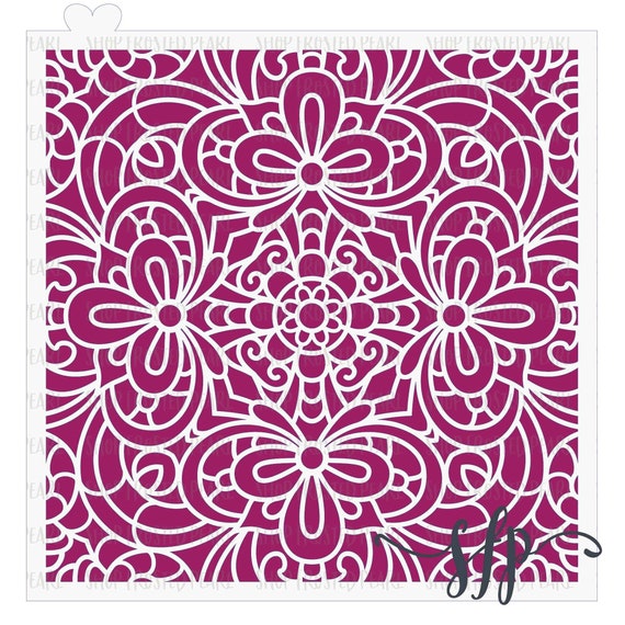 Delicate Lace Cookie Stencil Pattern Wedding Fancy - Etsy