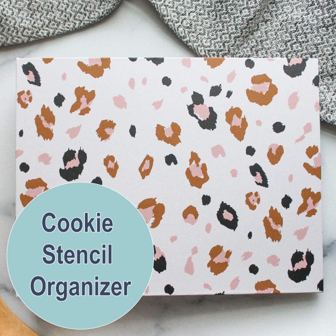 Stencil Storage Organizer / Binder - Leopard, Includes 35 Sleeves and ...