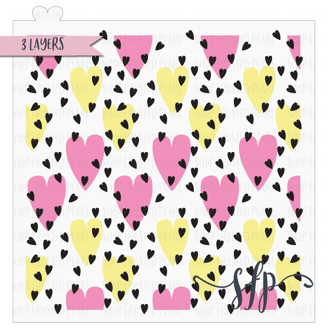 SVG Sweet Hearts Cookie Stencil Valentine's, Love Download Only - Etsy