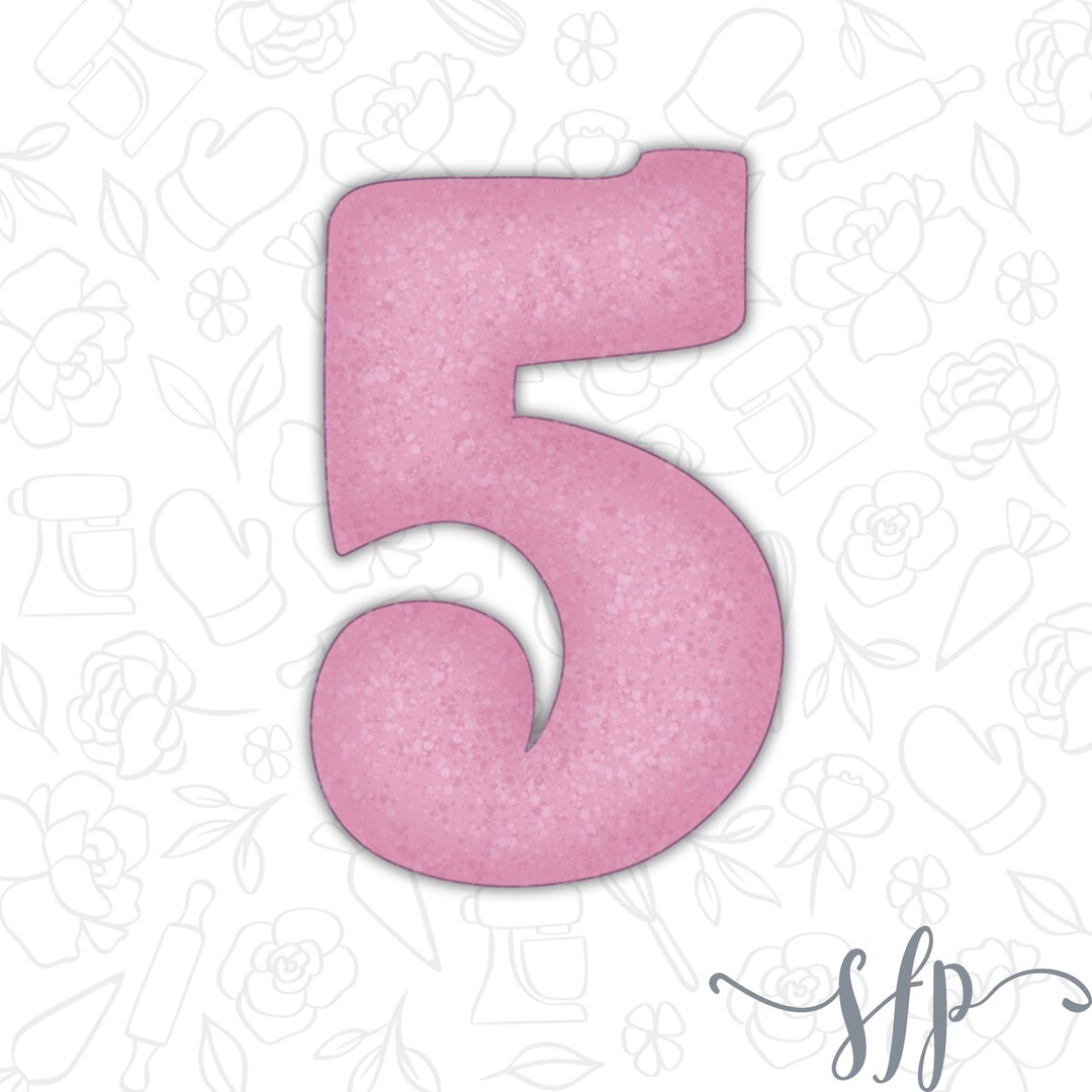 Number Five - Cookie Cutter - Etsy