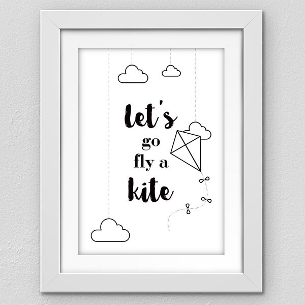 Lets Go Fly a Kite - Etsy