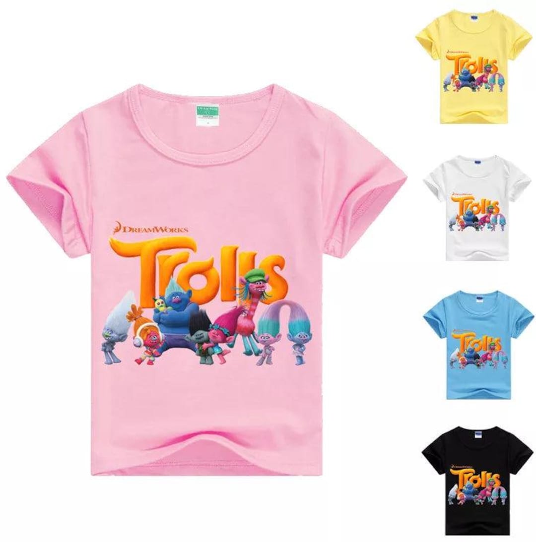 2-16Y Trolls Poppy Costume Kids Summer Clothes Toddler Boys Cartoon ...
