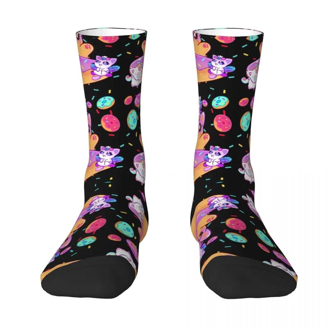 Aphmau Meow Plushies Anime Cats Socks Harajuku Sweat Absorbing ...