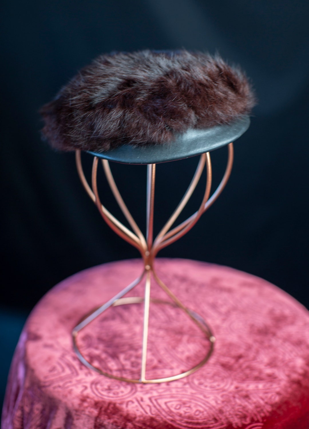 Vintage Conductors Fur Hat - Etsy