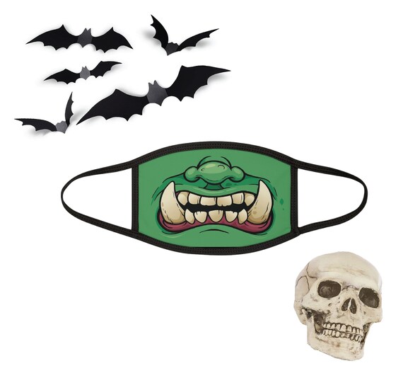 Cartoon Zombie Teeth Mixed-fabric Face Mask Zombie Teeth - Etsy
