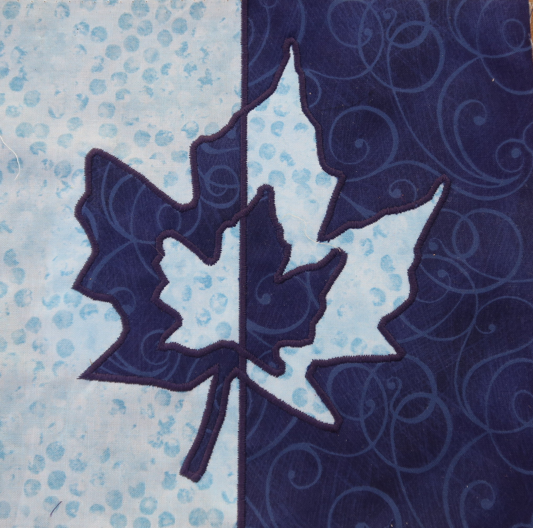 Reverse Applique Large Maple Leaf Machine Embroidery Design Instant ...