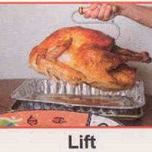 Wiselifter Hook-n-lift Turkey Lifter Hook-featured in Cooks Illustrated ...