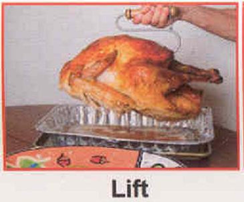 Wiselifter Hook-n-lift Turkey Lifter Hook-featured in Cooks Illustrated ...