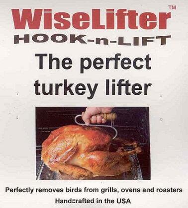 Wiselifter Hook-n-lift Turkey Lifter Hook-featured in Cooks Illustrated ...