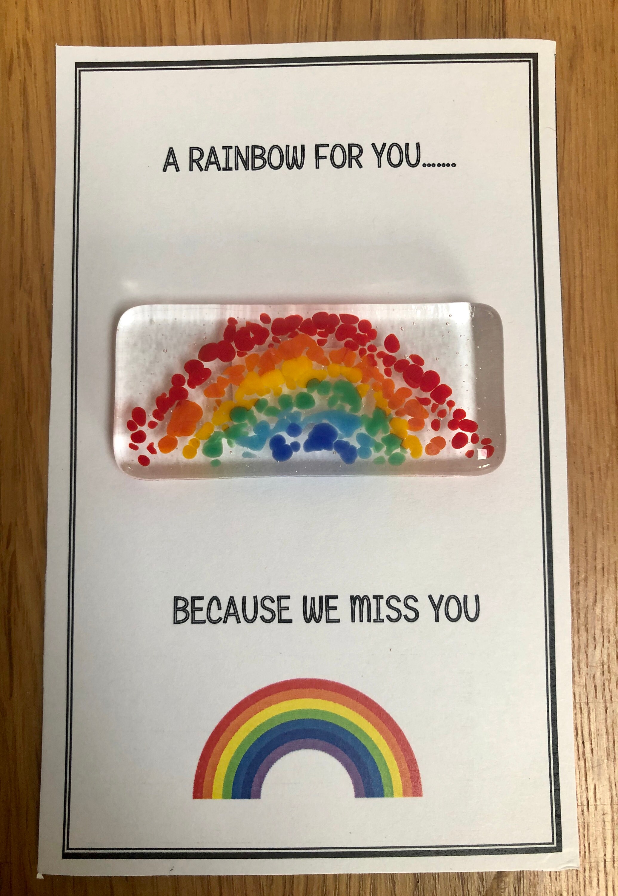 Rainbow, Pocket Gift, Pebble, Letter Box Present, - Etsy Singapore