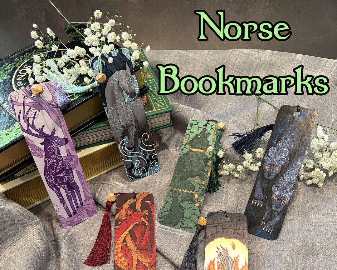 Norse Bookmarks | Norse Animal Bookmarks - Etsy