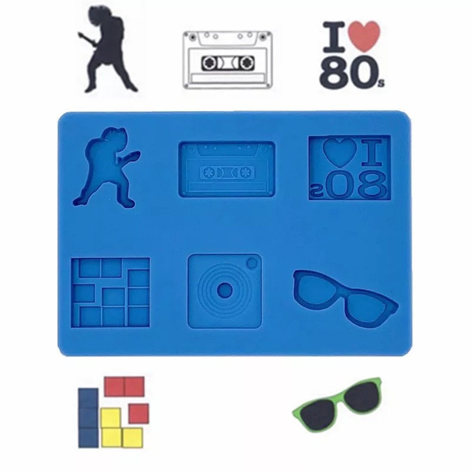 Molde temático de los años 80 | Etsy