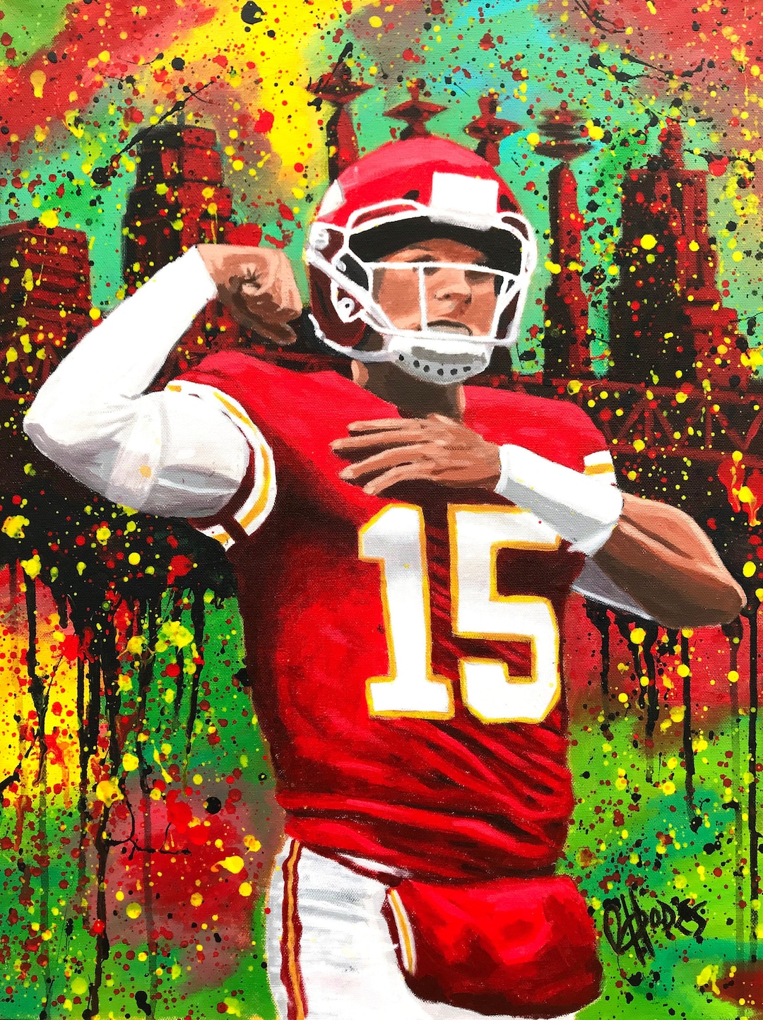 Patrick Mahomes Print - Etsy