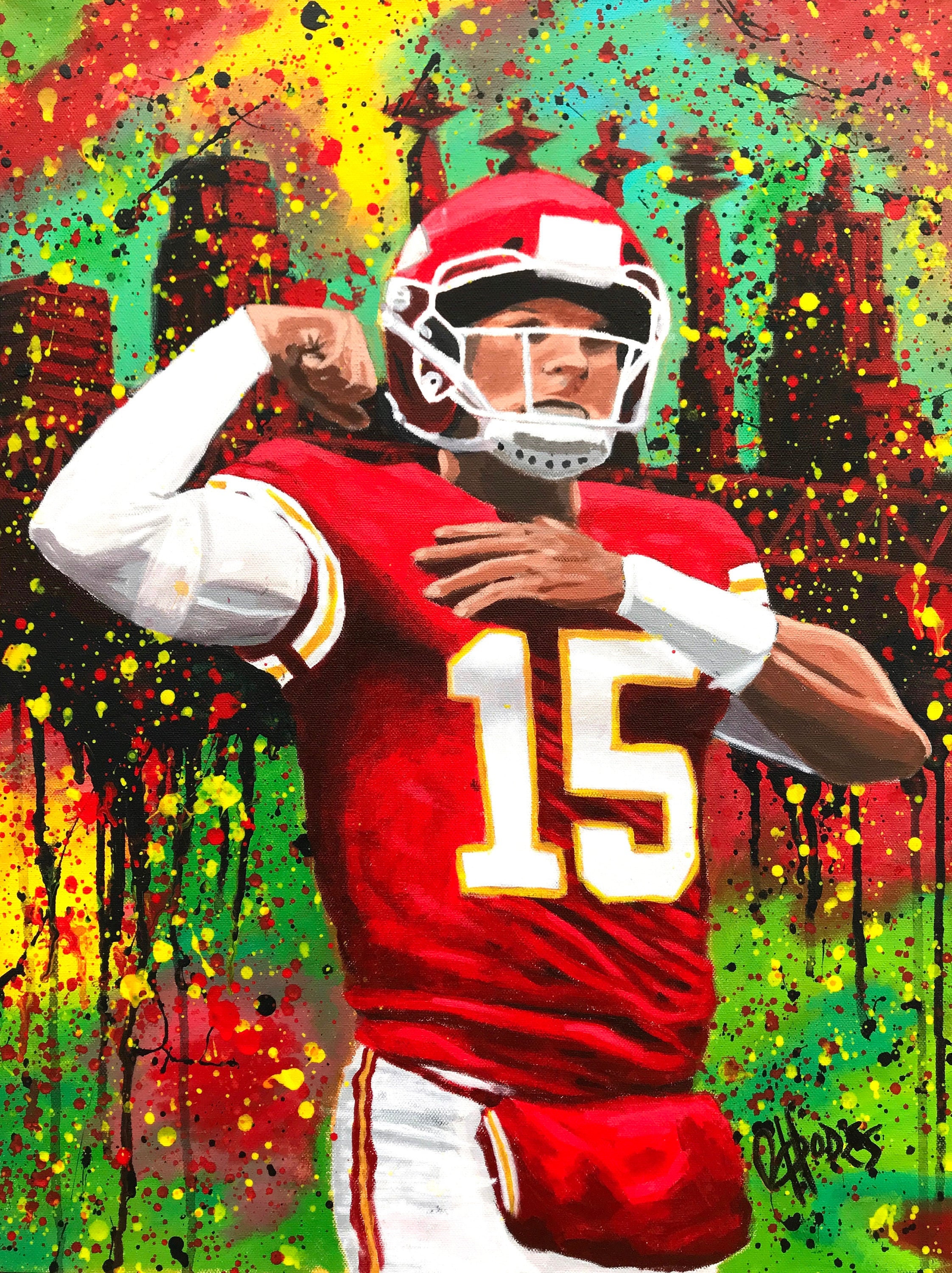 Patrick Mahomes Print - Etsy