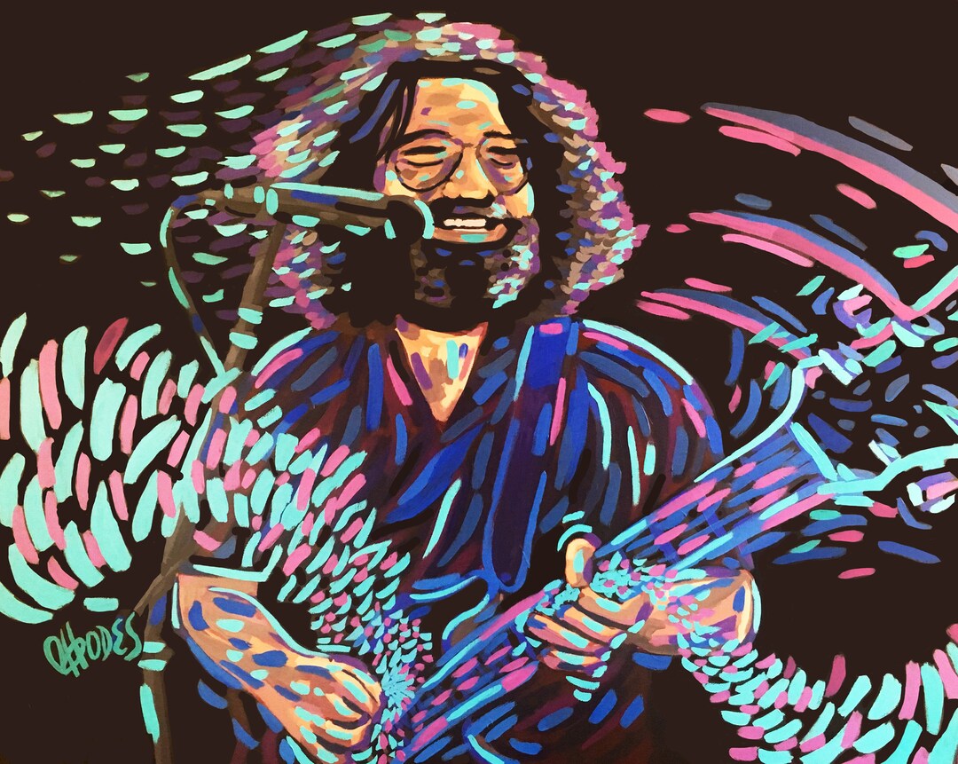 Jerry Garcia Print - Etsy