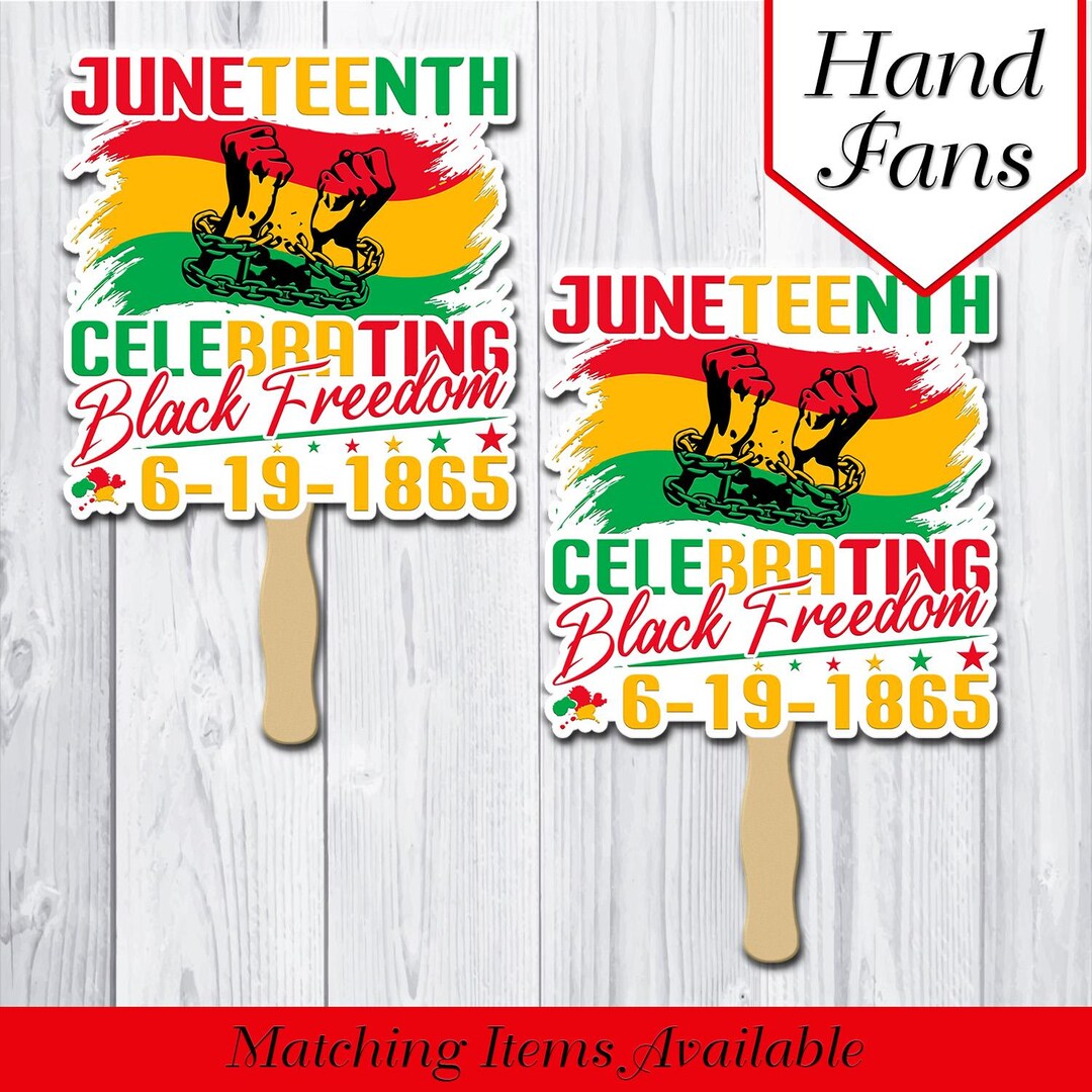 Juneteenth Hand Fans | Celebrate Juneteenth | Day of Freedom ...