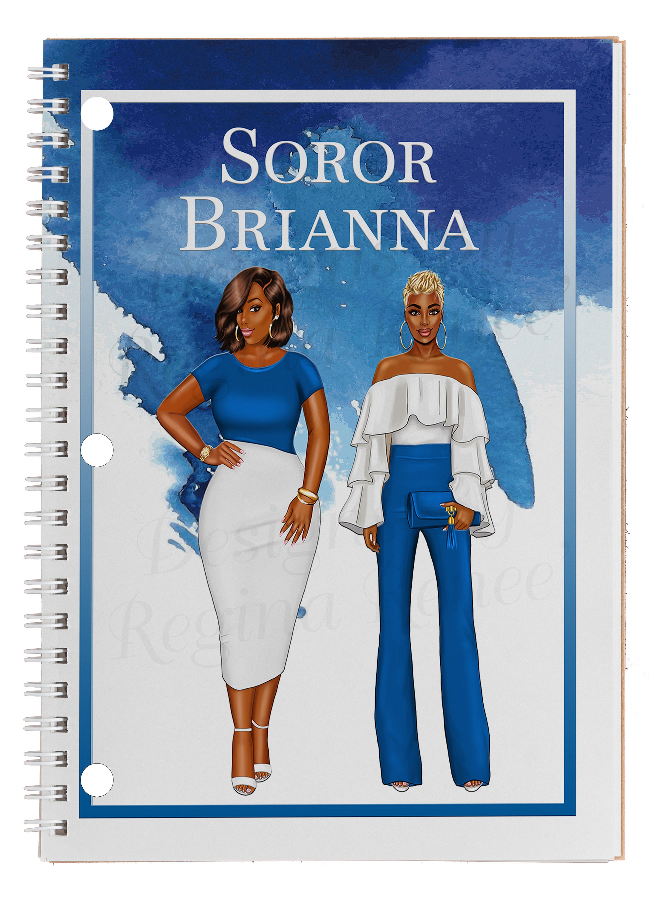 Sisterhood Spiral Notebooks & Pens | Sorority Notebook | Custom ...