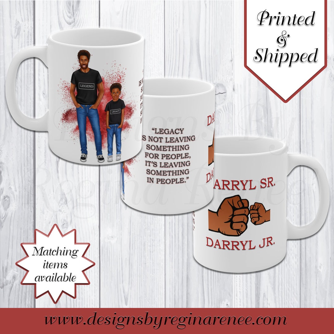 Legend and Legacy Theme Mugs | Father and Son | Men and Boys | Custom ...