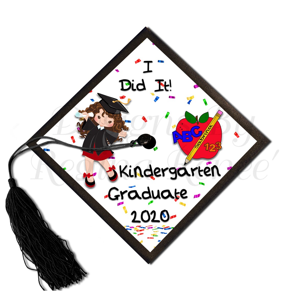 Kindergarten Graduation Cap Topper & Certificate | Preschool Graduation ...