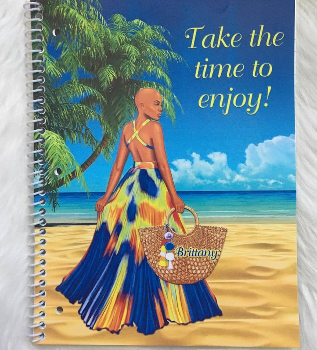 Beach Theme Spiral Notebook Beach Notebook Personalized | Etsy