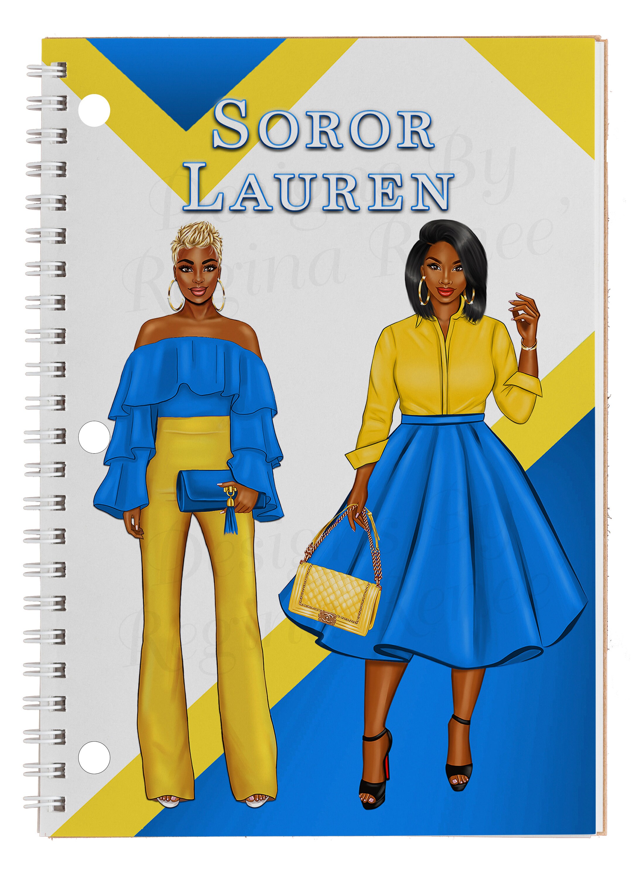 Sisterhood Spiral Notebooks & Pens Sorority Notebook | Etsy