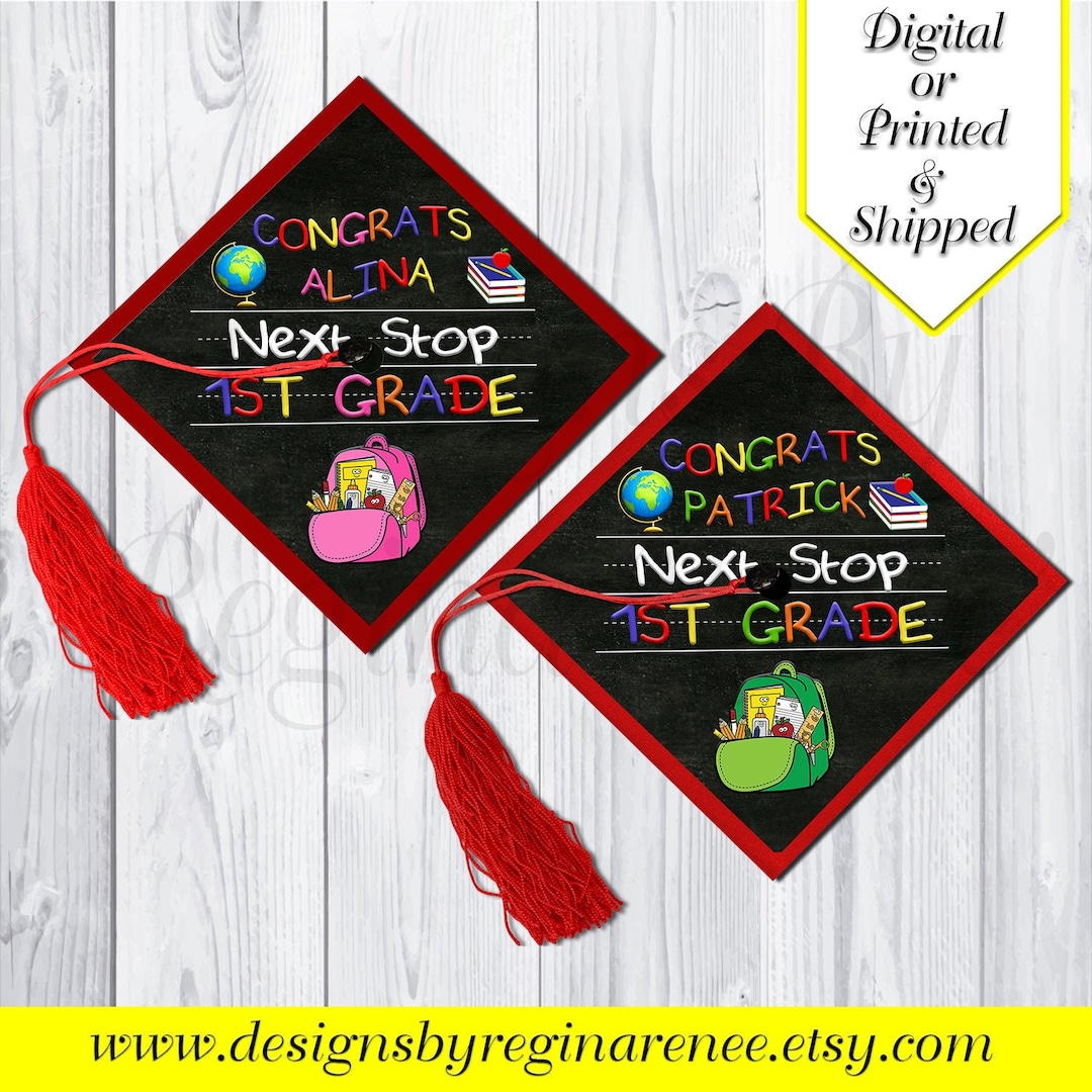 Graduation Kindergarten and Preschool Cap Toppers | 2025 Kindergarten ...