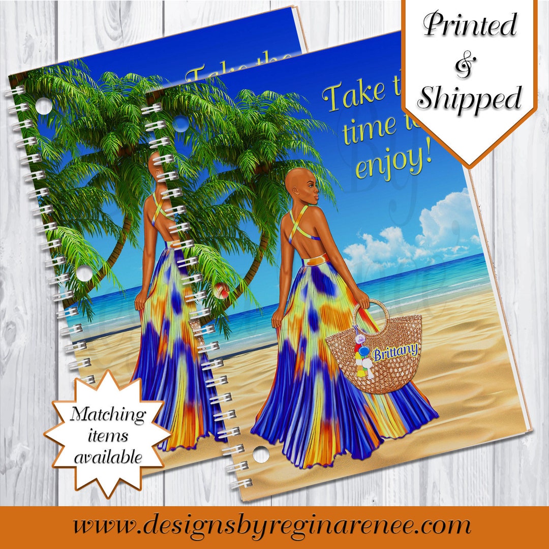 Beach Theme Spiral Notebook | Beach Notebook | Personalized Notebooks ...