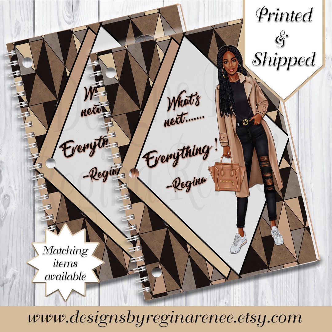 What's Next Everything Spiral Notebook | Black Woman | Personalized ...
