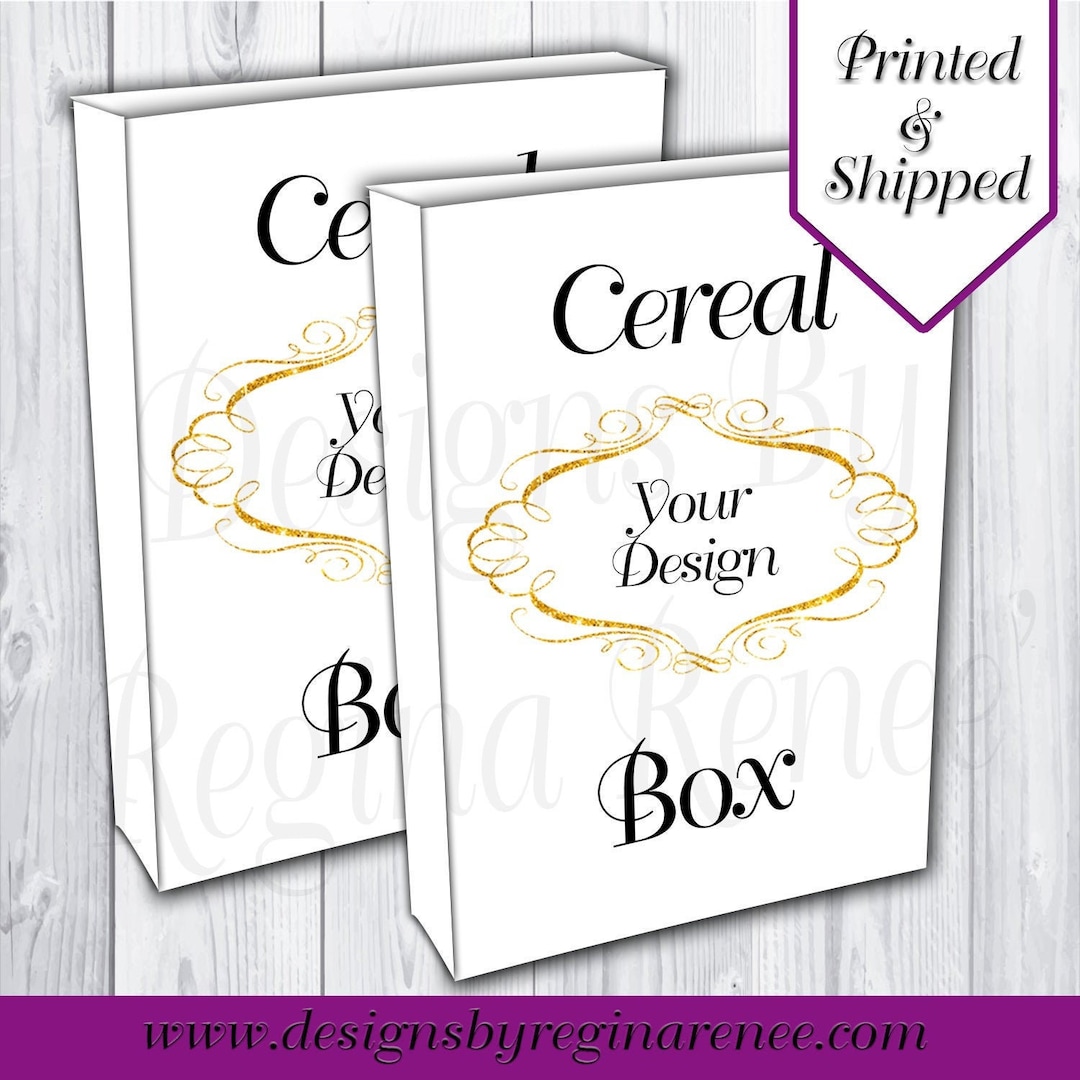 Custom Cereal Box Labels | Cereal Box Labels | Personalized Cereal Box ...