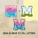 Canva Varsity Doodle Letter Frames, Customizable Alphabet (digital ...