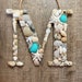 Shell Letters-beach Decor-custom Monograms-shell Name-coastal - Etsy