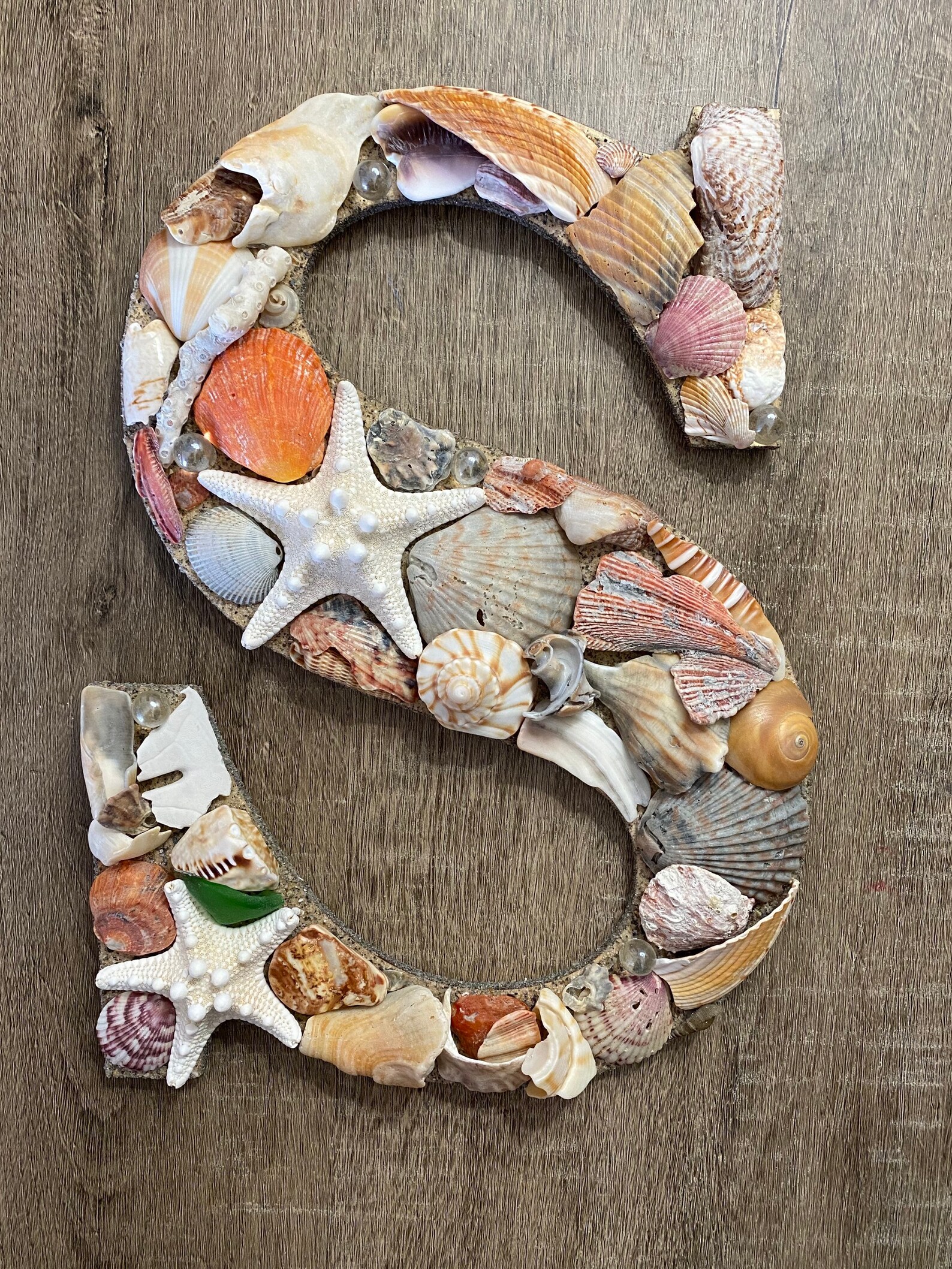 Shell Letters-beach Decor-custom Monograms-shell Name-coastal - Etsy