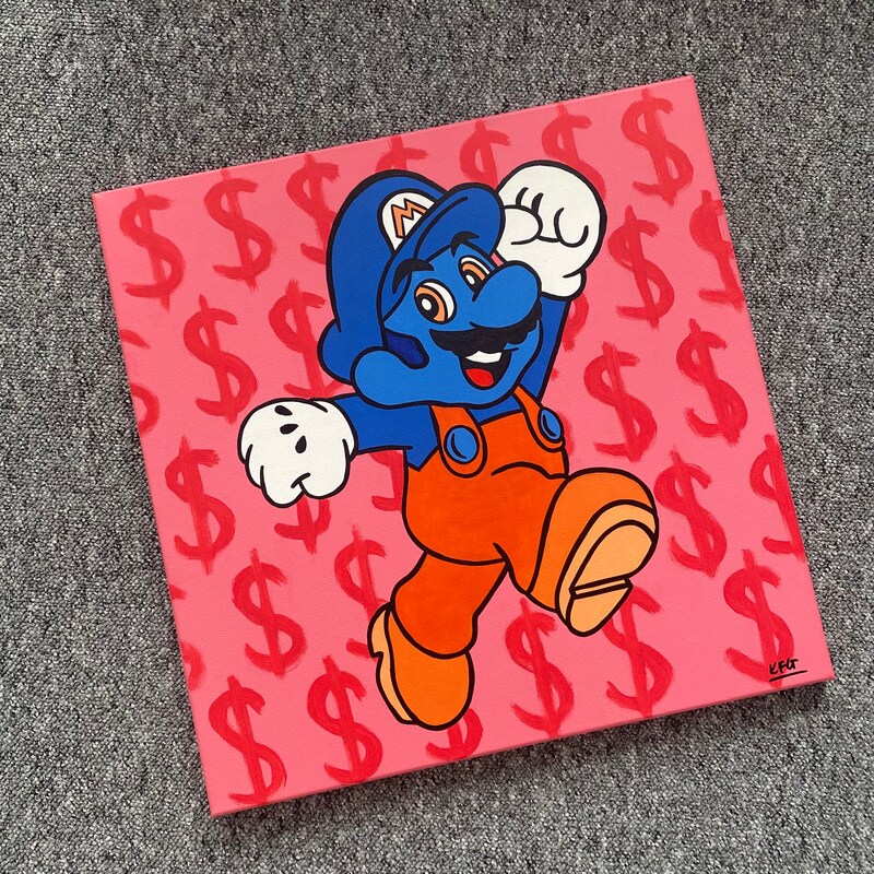 Super Mario Bros Painting - Etsy