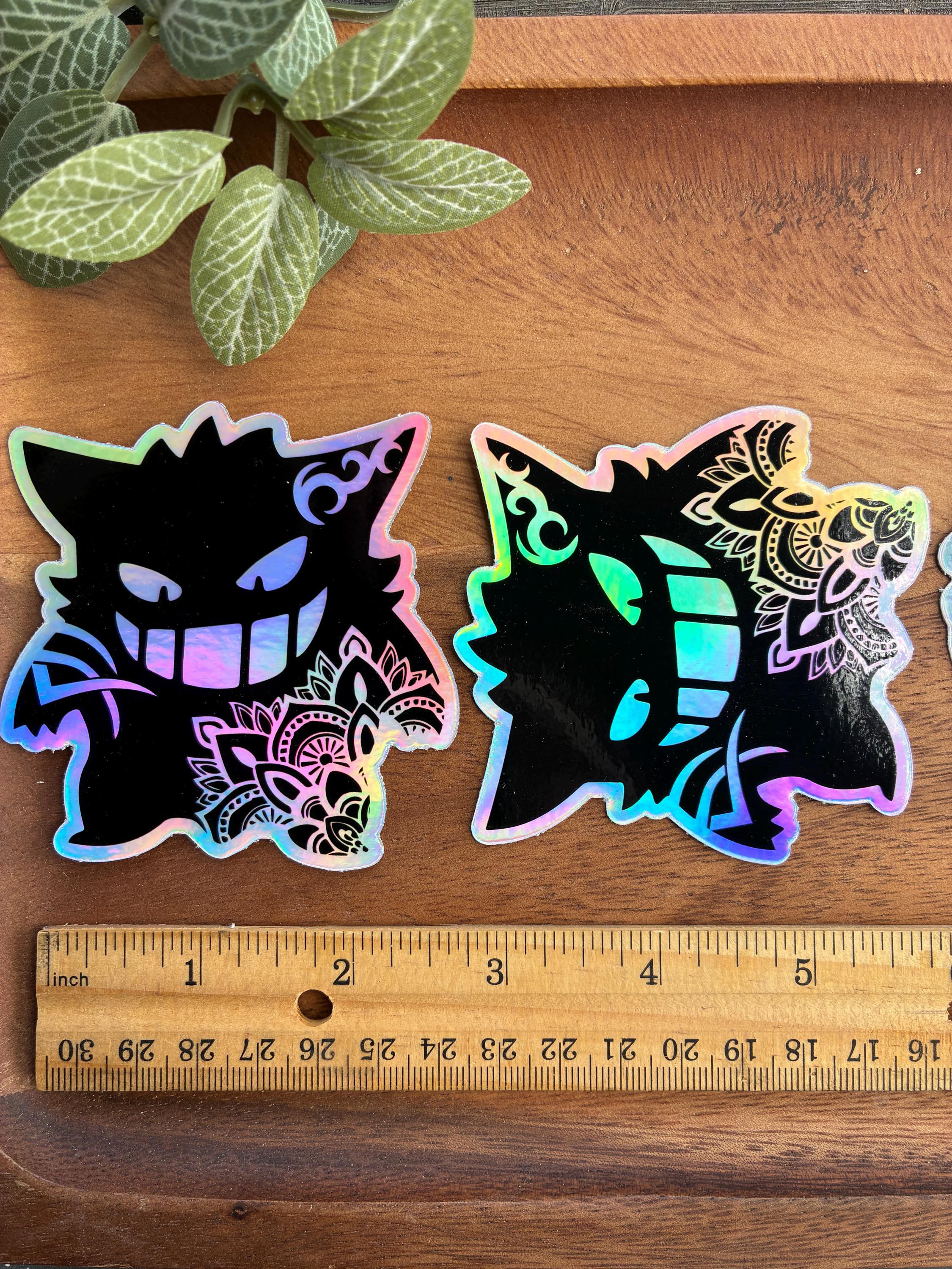 Tribal Poke Stickers | Holographic Reflective Weatherproof Anime Vinyl ...