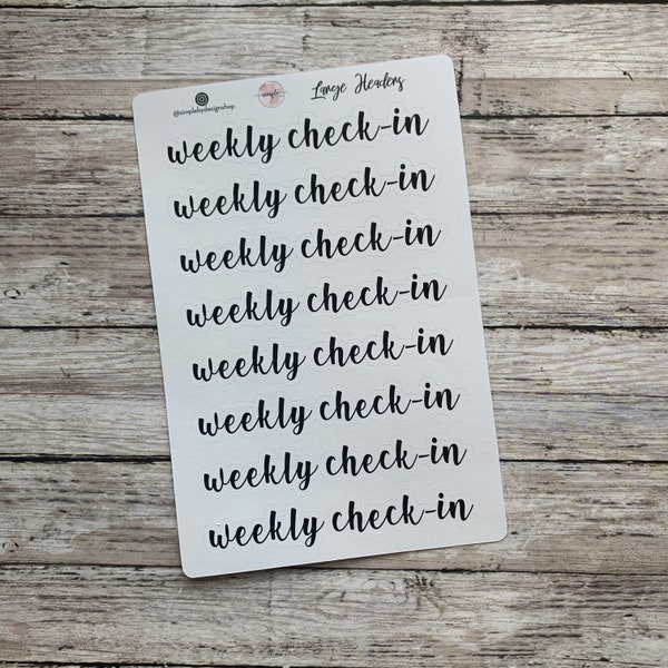 Weekly Budget Checkin - Etsy