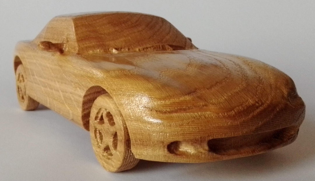Mazda MX-5 Miata 1998 1:15 Wood Car Scale Model Replica Youngtimer ...