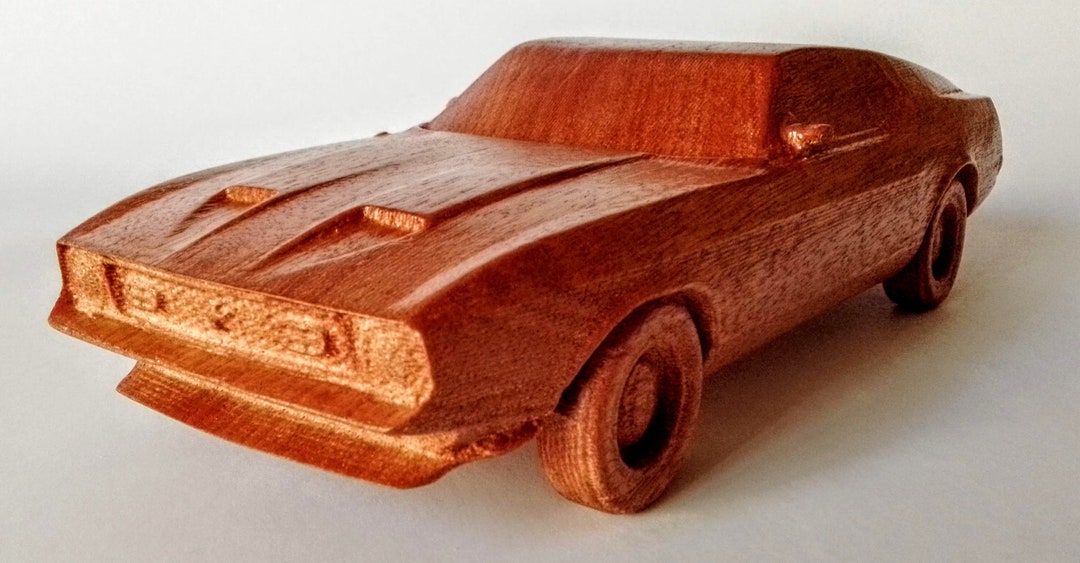 1:16 Wood Car Model – 1970s American Muscle Fastback – Collector ...