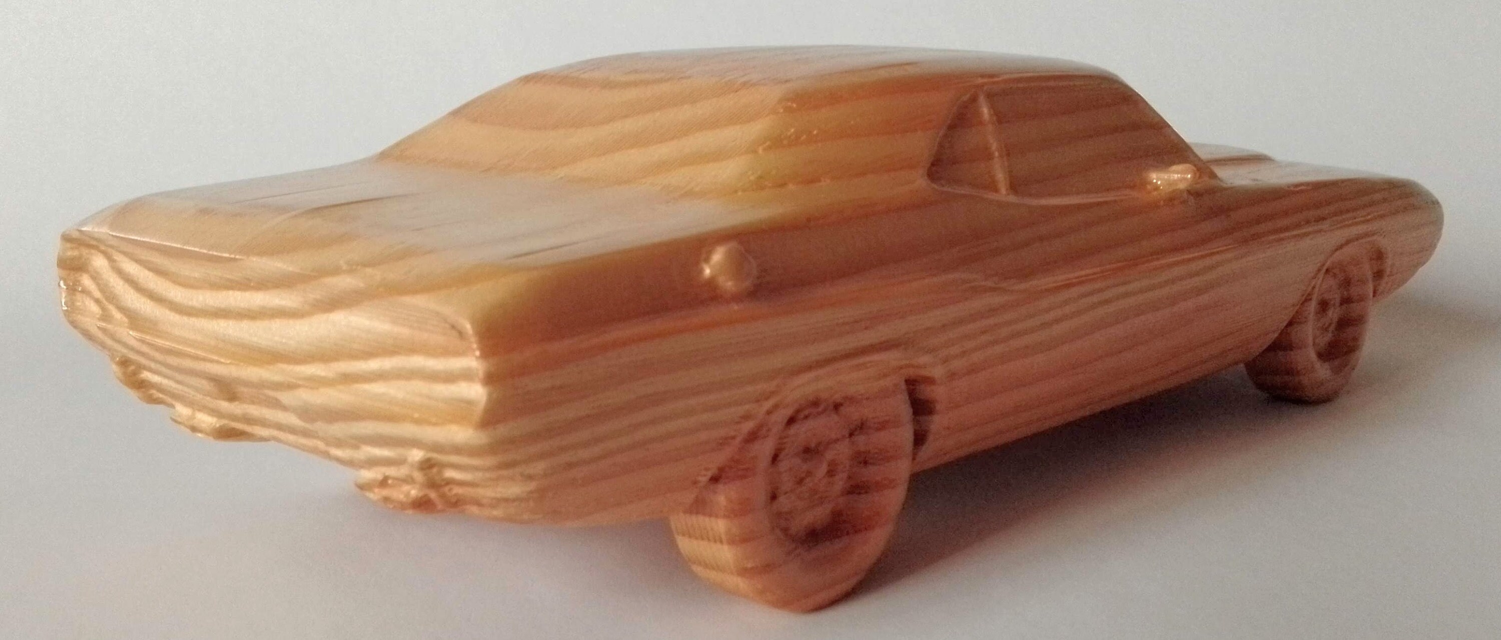 Dodge Challenger R/T 1970 1:15 Wood Scale Model Car Oldtimer Replica ...