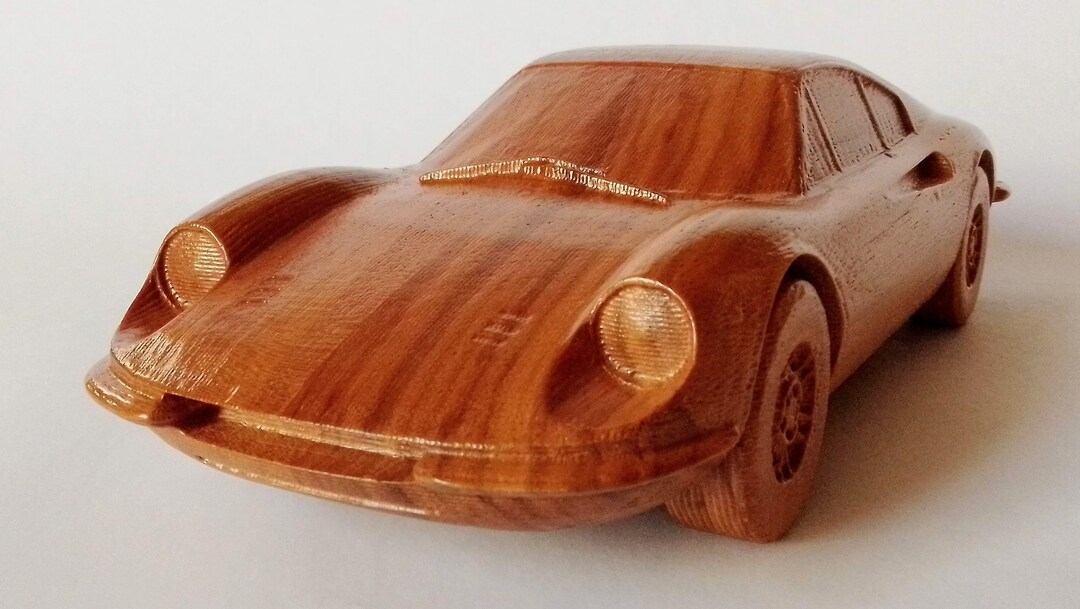 FERRARI DINO 246 1:15 Wood Scale Model Car Replica Oldtimer Vintage ...
