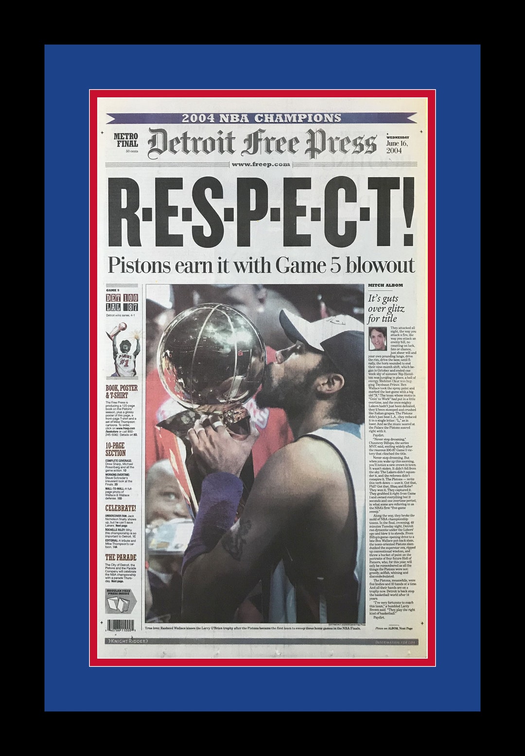 Detroit Pistons - 2004 NBA Champions - the Detroit Free Press ...
