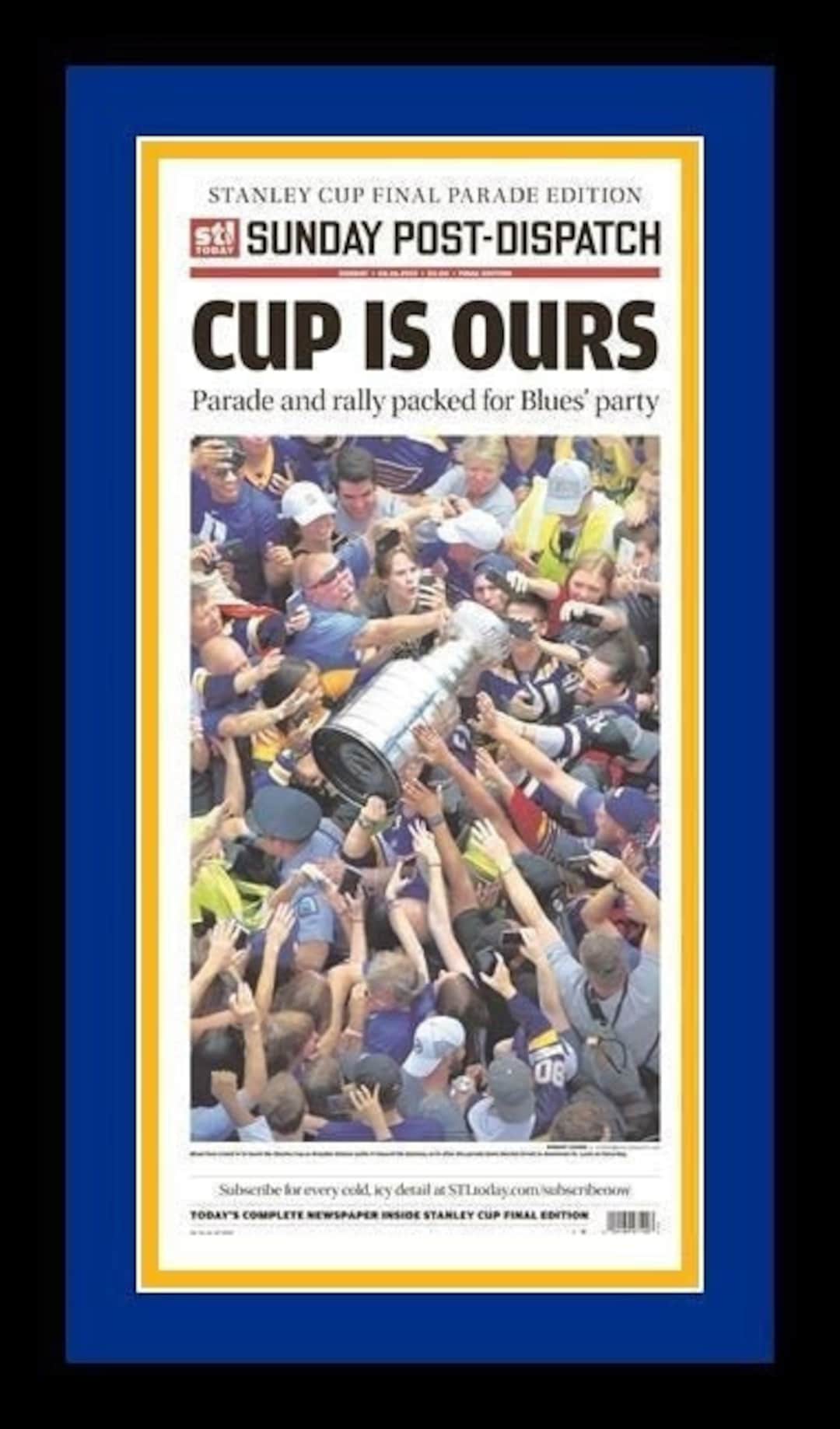 St. Louis Blues - 2019 NHL Stanley Cup - Post Dispatch, Parade Edition ...