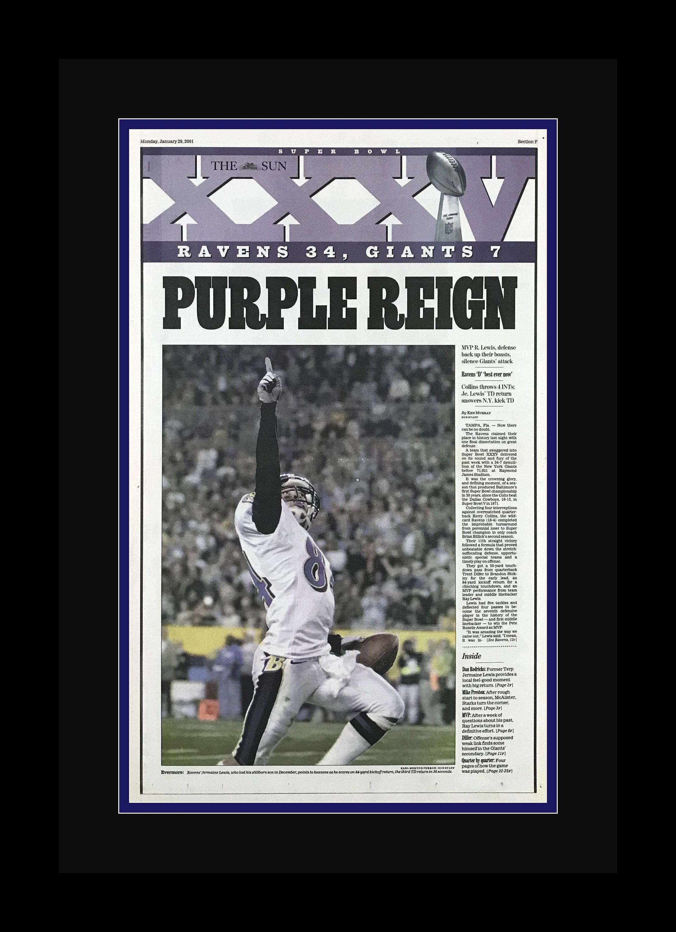Baltimore Ravens Super Bowl 2001