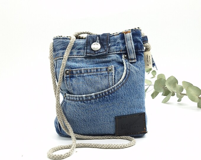 Denim Bag Upcycling , Denim Women Bag , Denim Crossbody Bag , Recycled ...