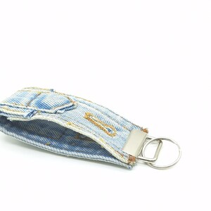 Unisex Key Chain , Jean Key Ring , Upcycled Denim Key Ring , Key Chain ...