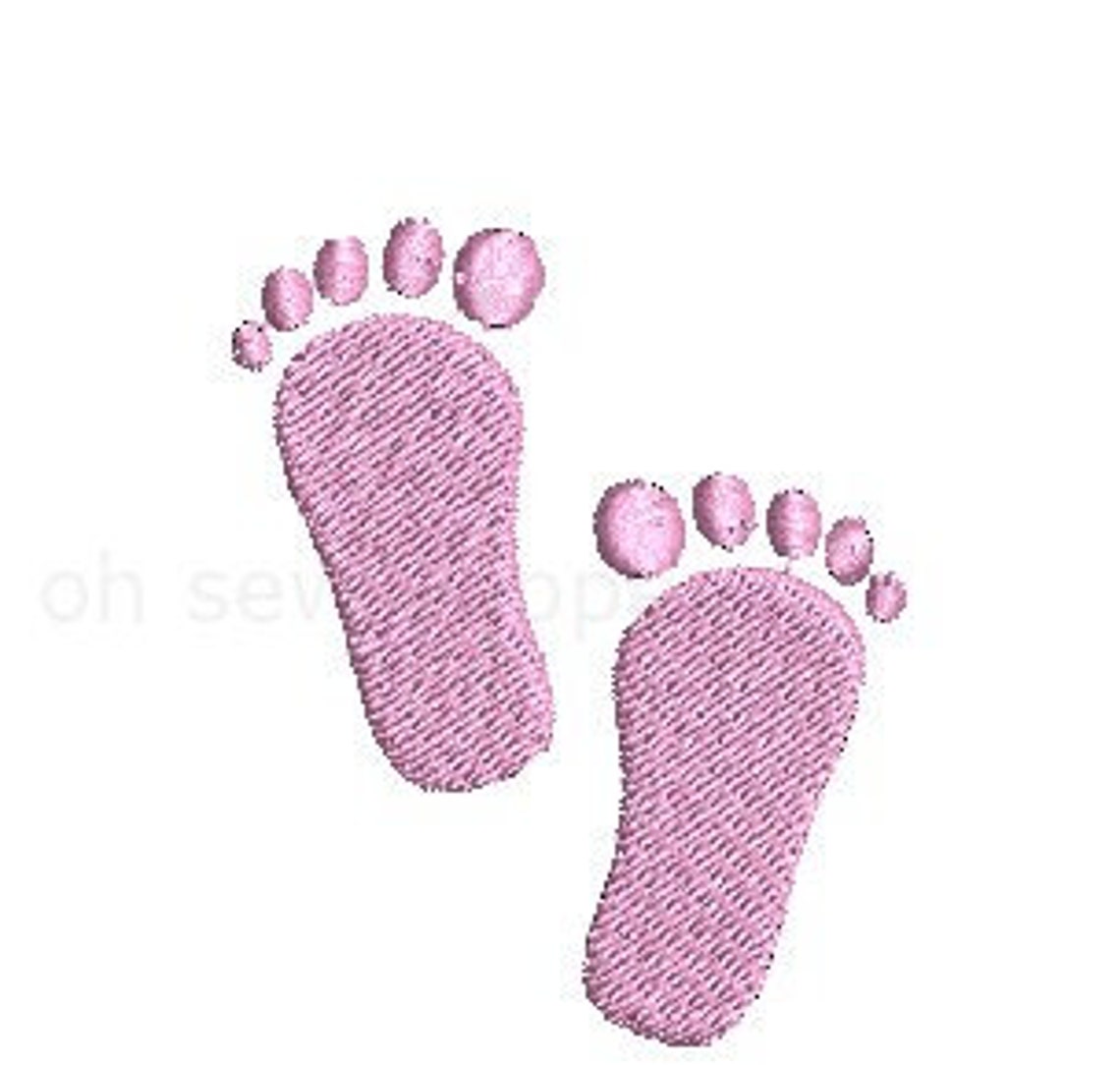 Baby Feet Machine Embroidery Design, Baby Shower Embroidery Design ...