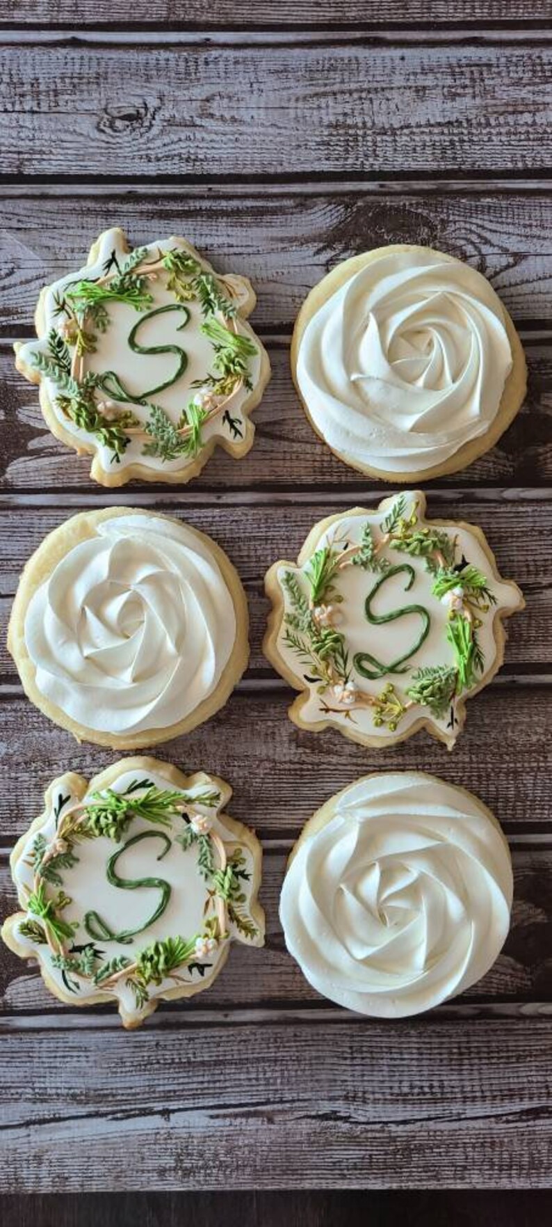1 Dozen Elegant Rustic Wedding Sugar Cookies - Etsy