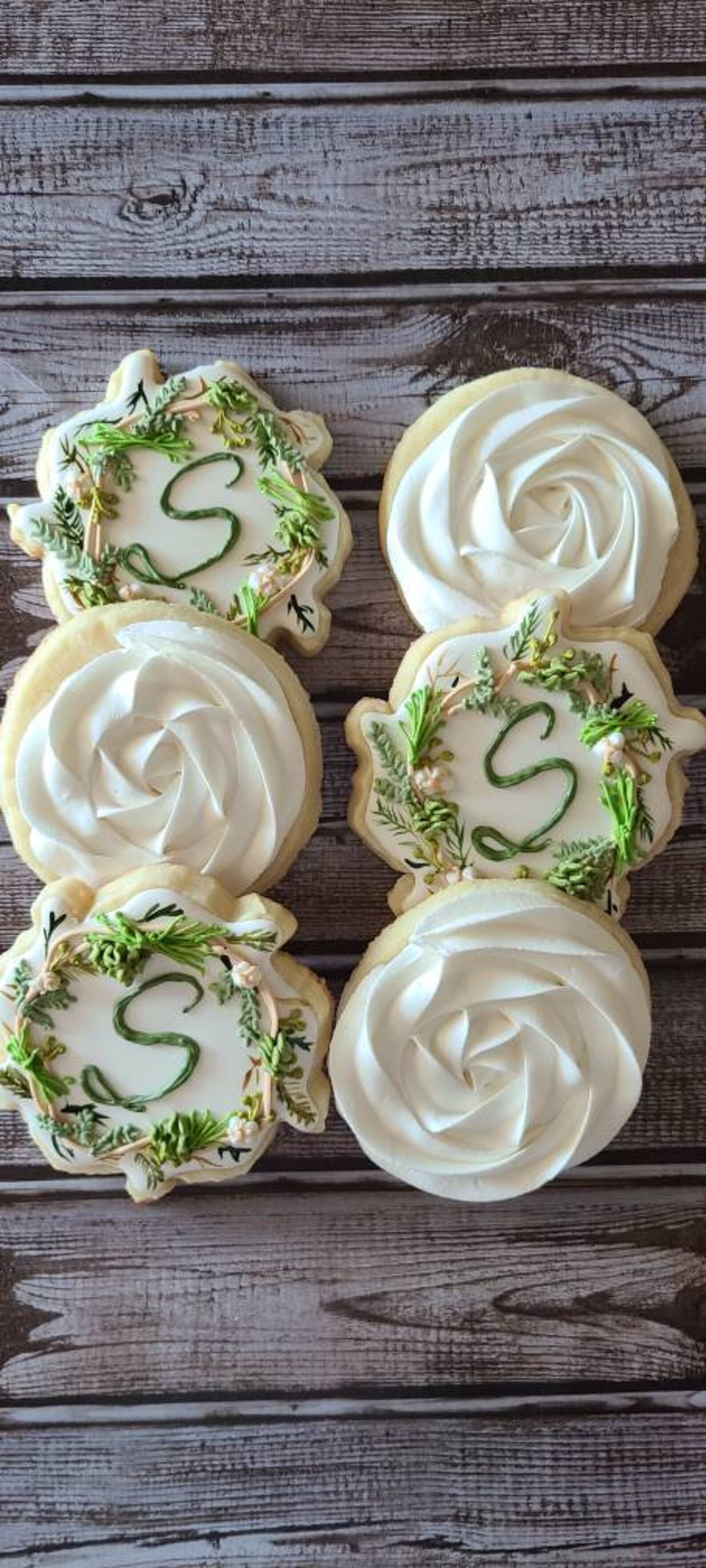 1 Dozen Elegant Rustic Wedding Sugar Cookies - Etsy