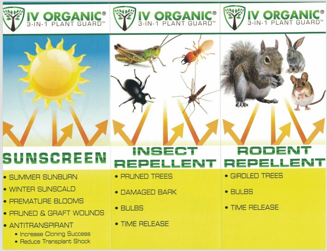 IV Organic 3-in-1 Plant Guard 1 Pint GREEN - Etsy