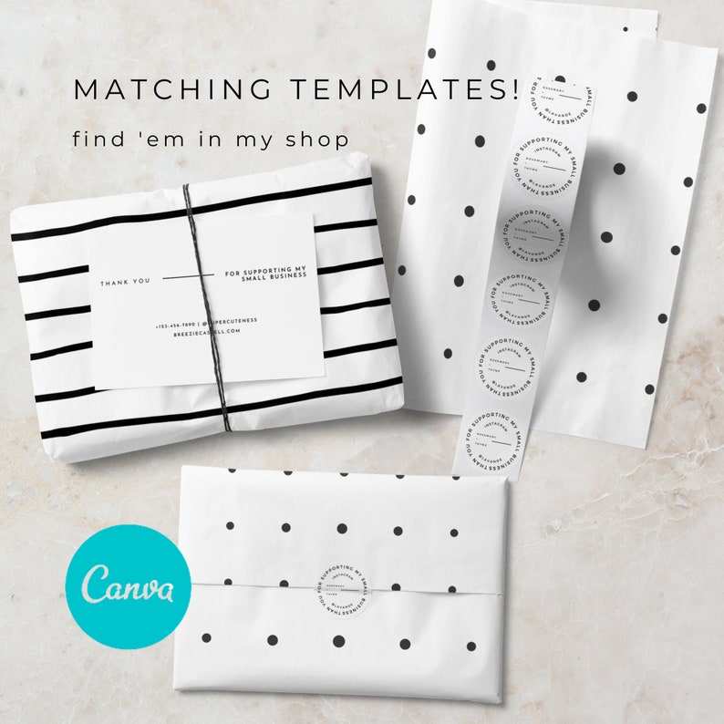 Cosmetic Label Template Canva Belly Band Minimal Printable - Etsy