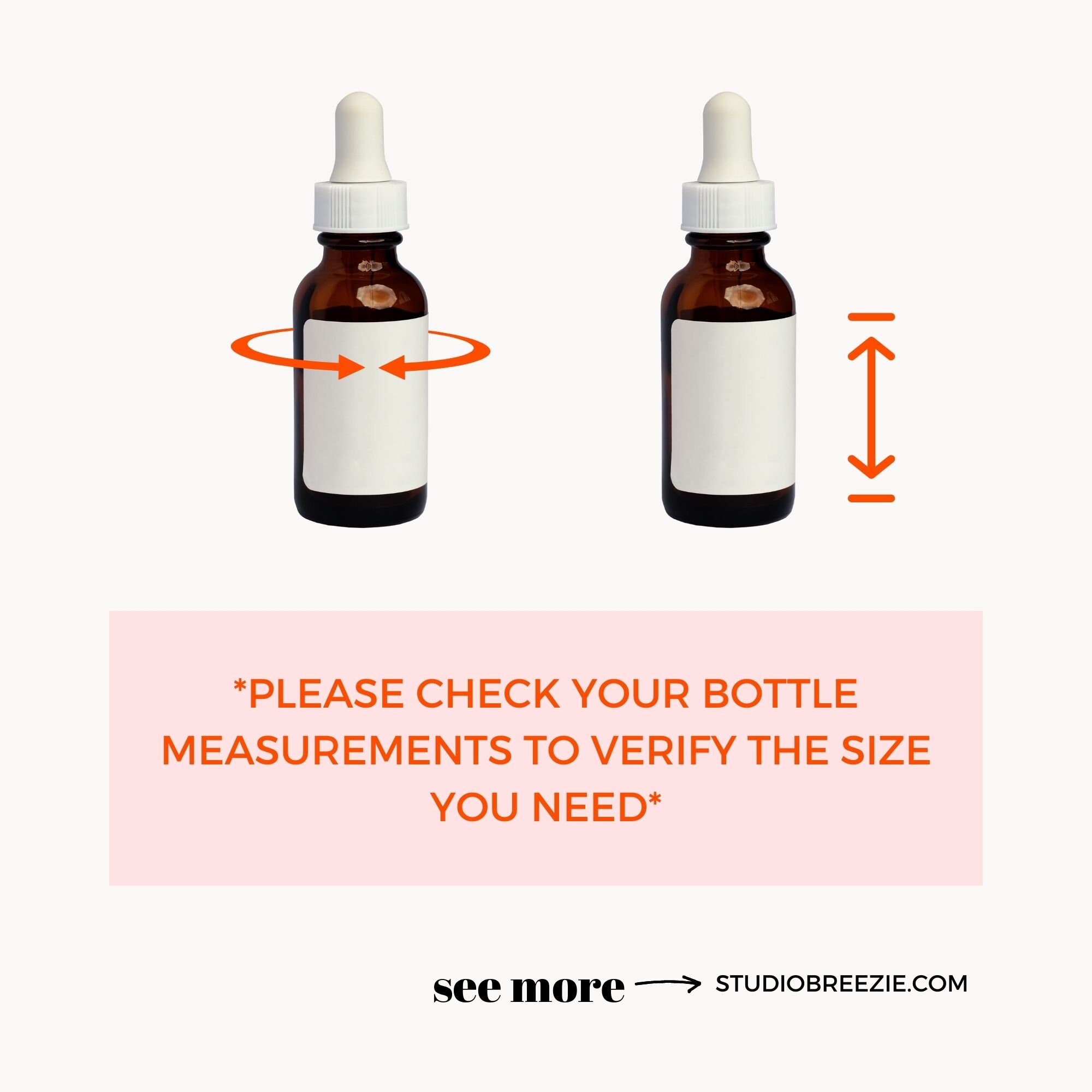 Rosemary Template, OIL Label Template, Customized Elegant Oil Dropper ...